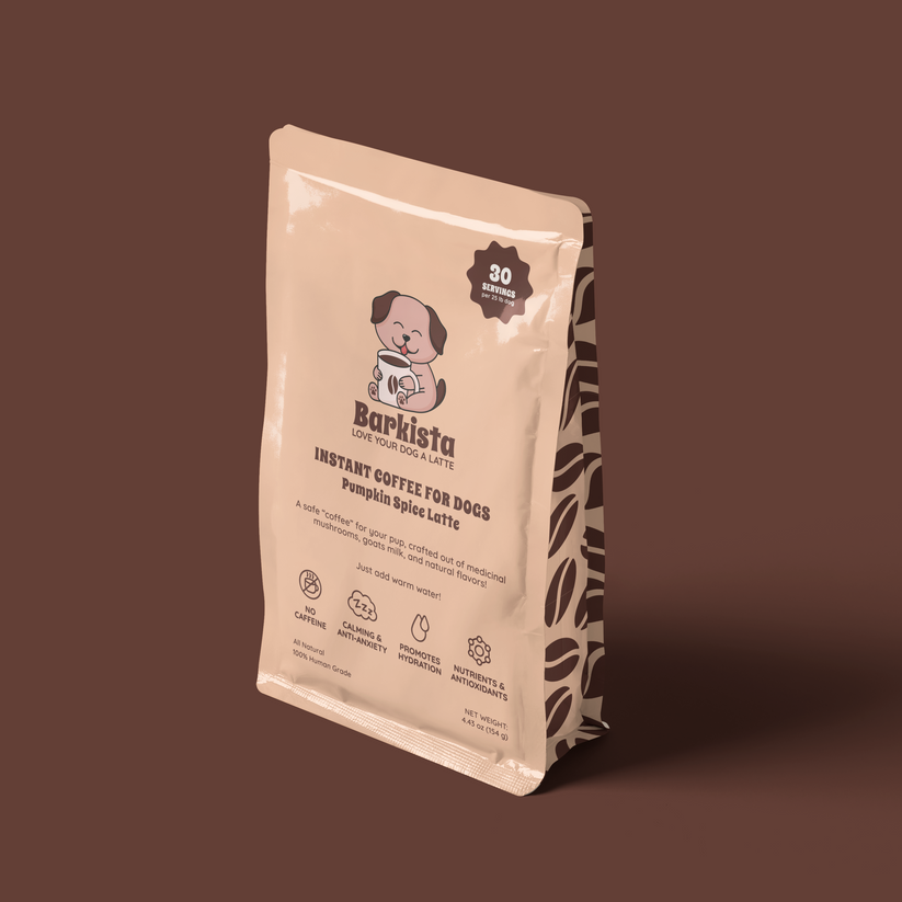 Pumpkin Spice Latte Instant Dog Coffee – Barkista | Coffee for Dogs